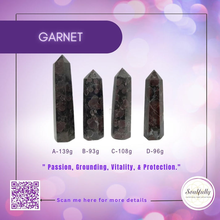 Small Single Terminated GARNET Tower Generators – Shop Soulfully